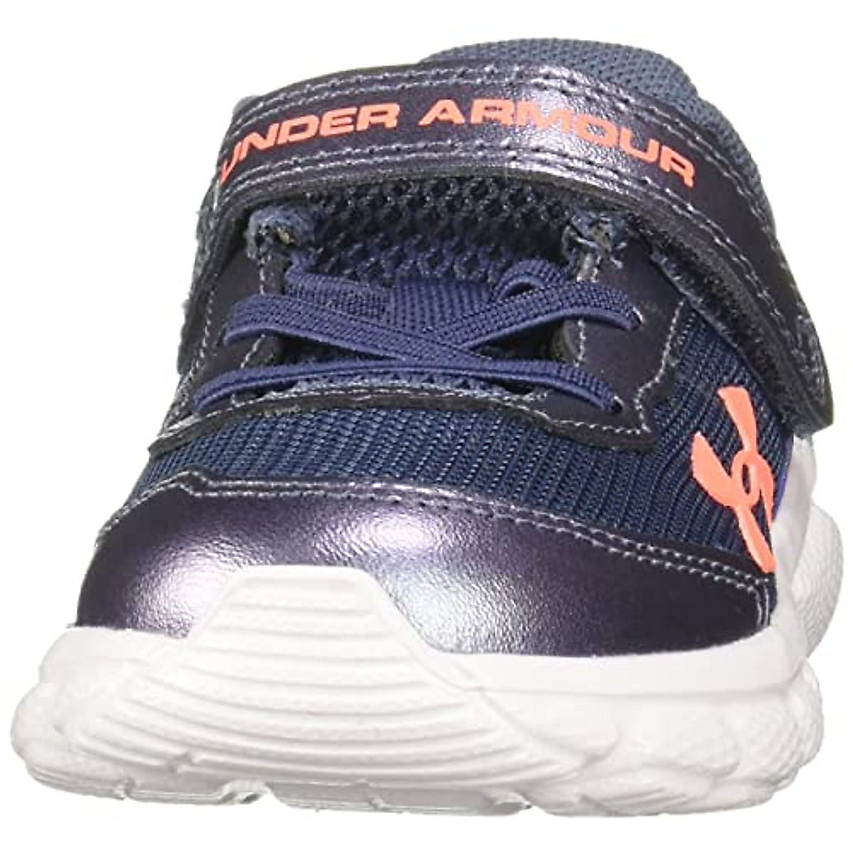 Under Armour Girls' Infant Assert 9 Pearl, Utility Blue/Electric Tangerine, 9K Medium US