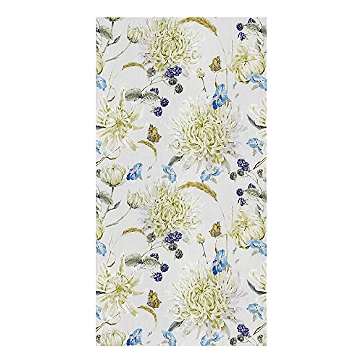 Big buy store Chrysanthemum Flower Butterfly Kitchen Dish Towels, Soft Lightweight Microfiber Absorbent Decorative Hand Towel White Tea Towel Guest Towel for Kitchen Bathroom 18x28in