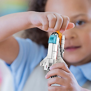 Scosloo Mini Space Shuttle Building Block Toy, Spaceship Rocket Launch Center Toy Set, Aerospace Rocket Building Kit Gifts for 7 8 9 10 11 12 Years Old Boys Kids (107Pcs)