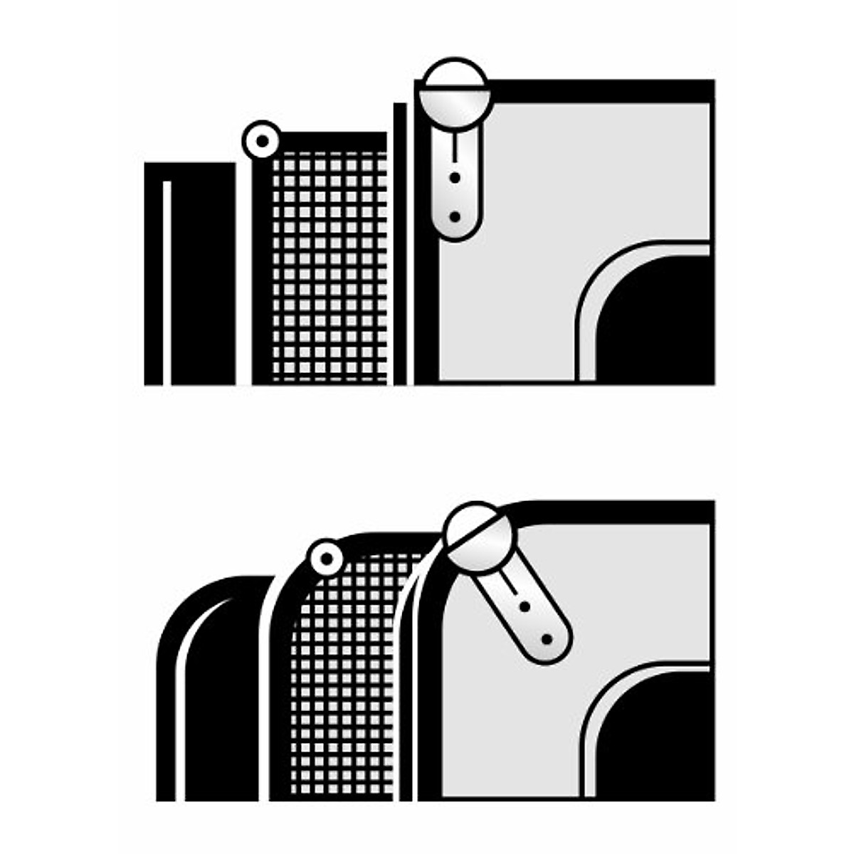 Camco 42005 Awning Roller Ball with Screen Door Slide, White