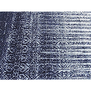 Unique Loom Del Mar Collection Area Rug-Transitional Inspired with Modern Contemporary Design, Rectangular 5' 1" x 8' 0", Blue/Navy Blue