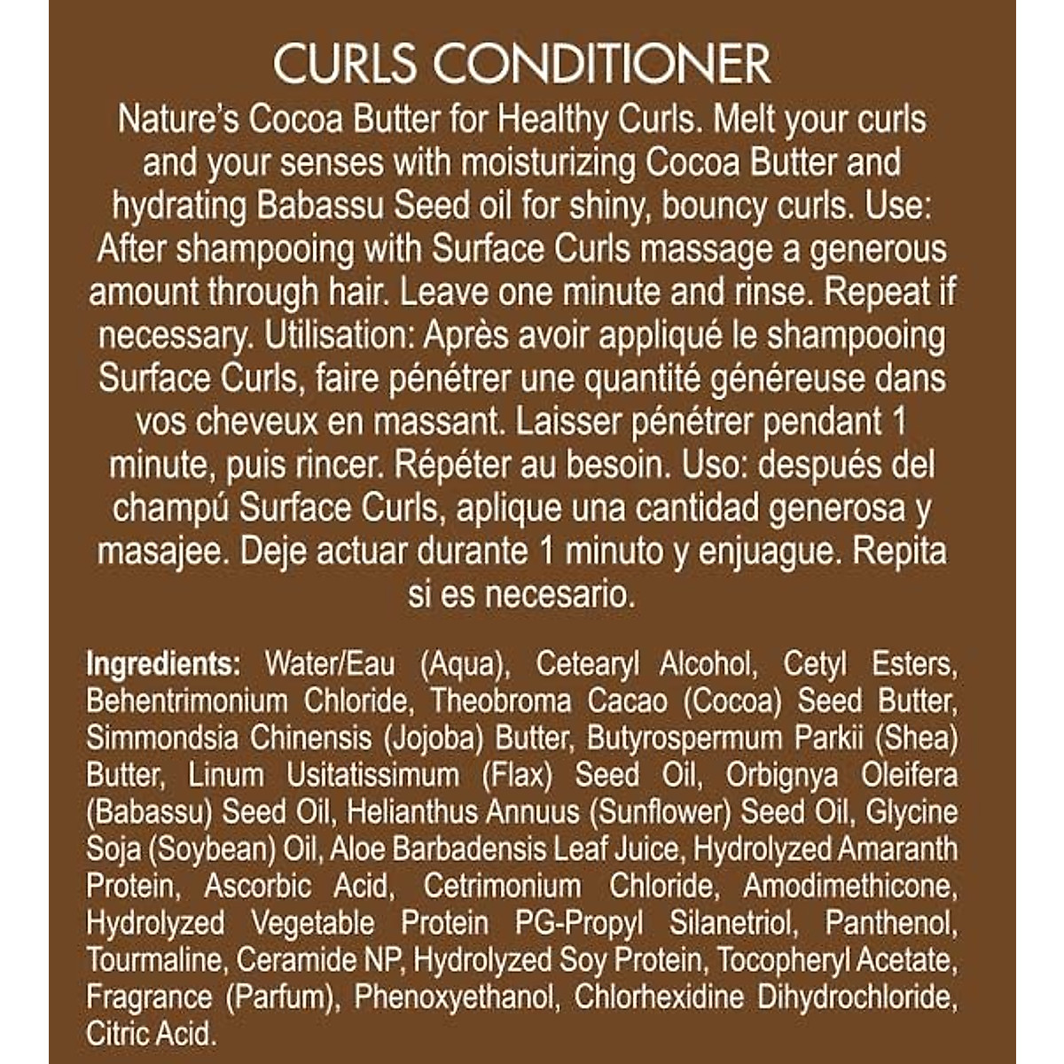 Surface Hair Curls Conditioner, 6 Fl Oz (Packaging may vary)
