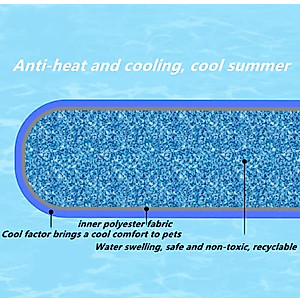 Dog Cooling Bandana Pet Cooling Scarf Dog Cooling Scarf Pet Summer Ice Collar Dog Cooling Collar (Small, Blue)