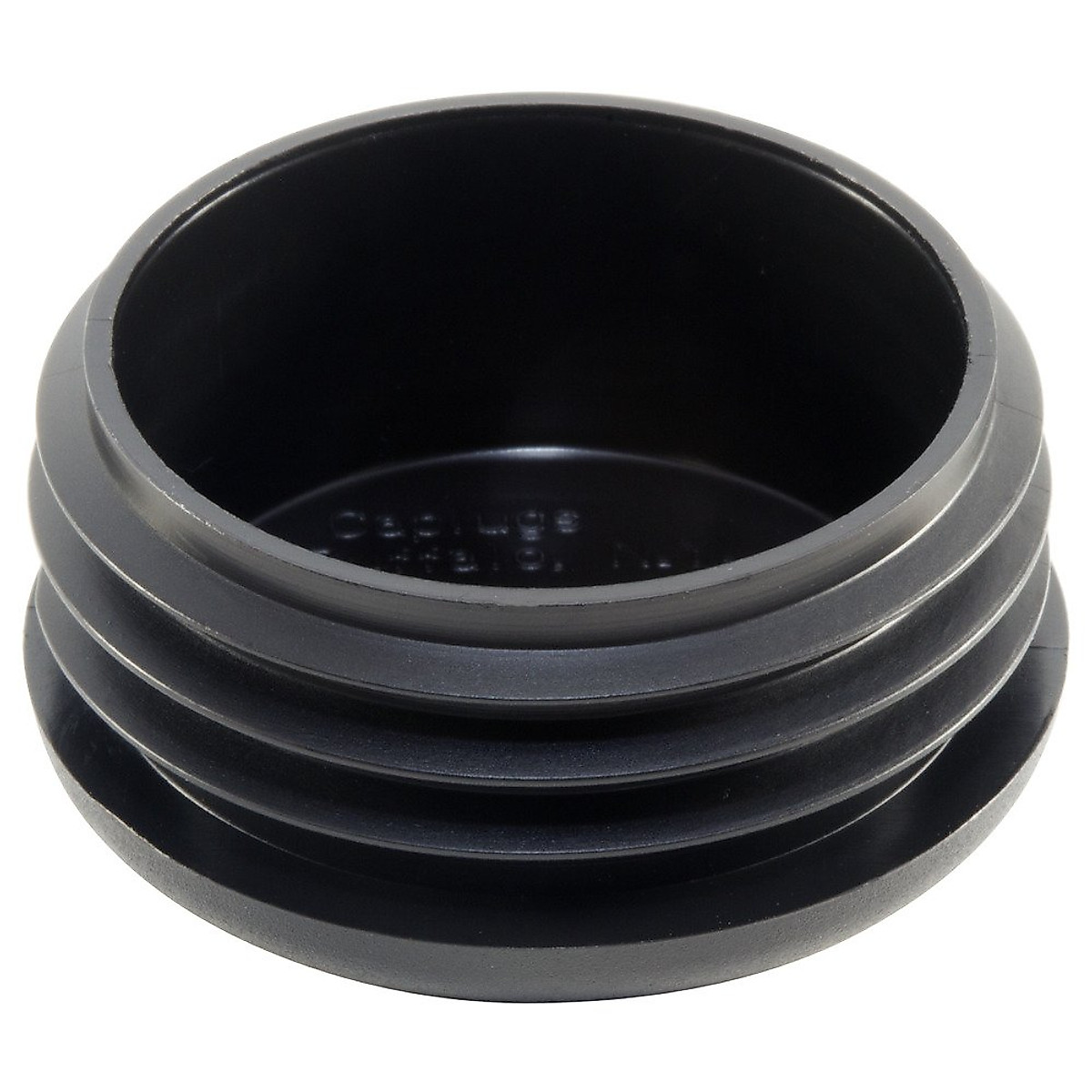 Caplugs 99395065 Plastic Plug for Round Tubing. CCF-2 3/8-10-14, PE-LD, to fit Round Tube Size OD2.375" Wall Thickness 10-14 GA, Black (Pack of 16)
