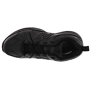 New Balance Women's 608 V5 Casual Comfort Cross Trainer, Black/Black, 9