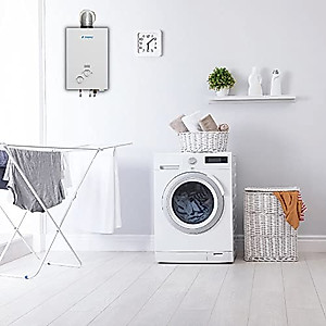 MAREY GA10FLP 2.64 GPM, 68,240 BTU's LP Gas Flow activated Gas Tankless Water Heater, White