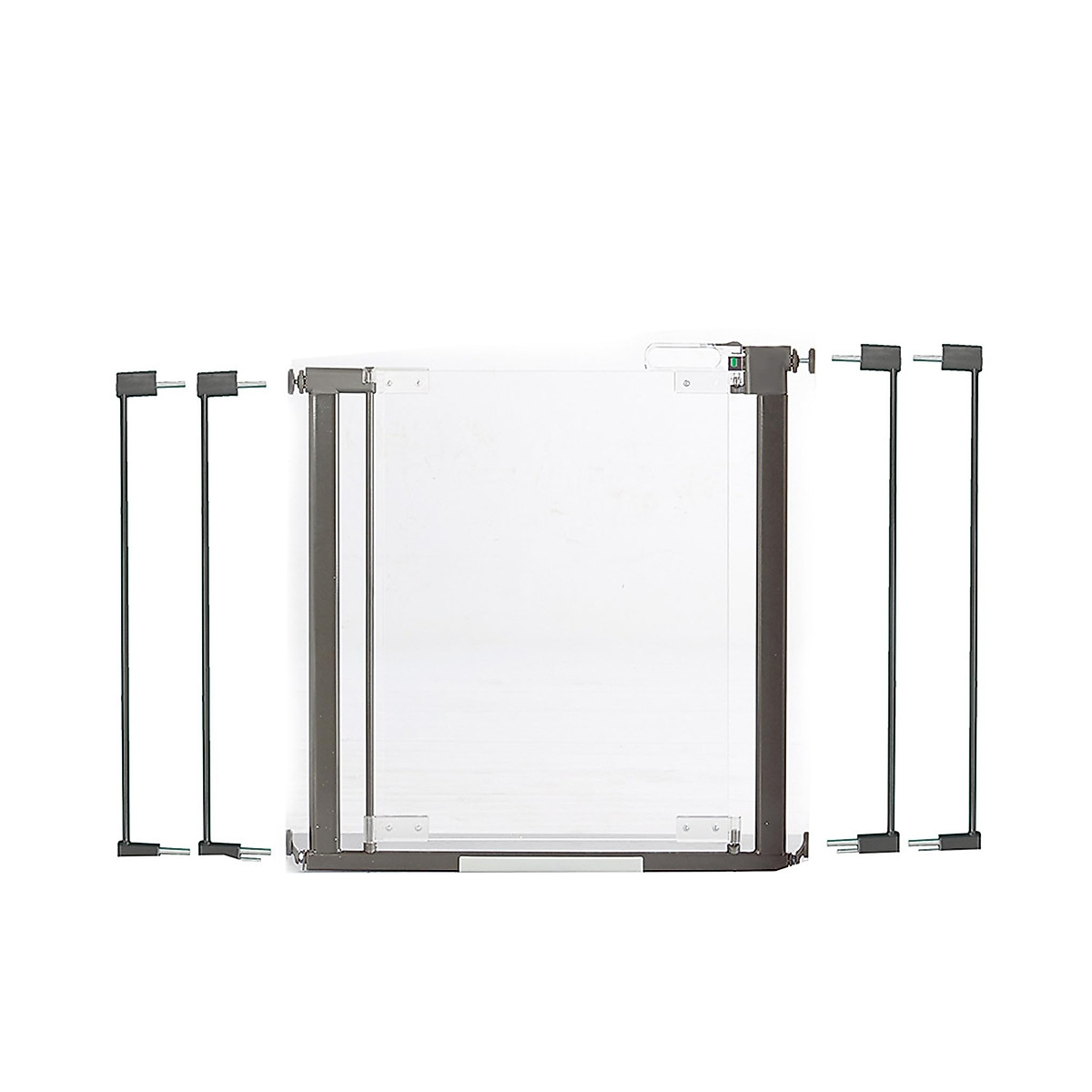 Qdos Safety Designer Gate Extensions for Crystal and Spectrum Pressure Mount Baby Gates | Slate | Allows for use in wider door openings - Each Extension adds 2.75" to the gate - Includes 2 Extensions
