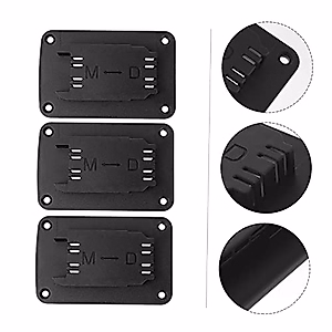 VILLCASE 18 Pcs Drill Tool Holder Drill Storage Dock Bracket Tool Holders Drill Tools Holder Drill Tool Fixing Bracket Drill Tool Brackets Hanger Stand Lithium Battery Mount Abs M18