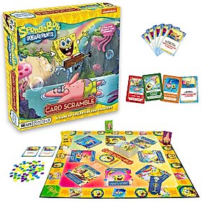 AQUARIUS SpongeBob Card Scramble Board Game - Fun Family Party Game for Kids, Teens & Adults - Entertaining Game Night Gift - Officially Licensed Merchandise