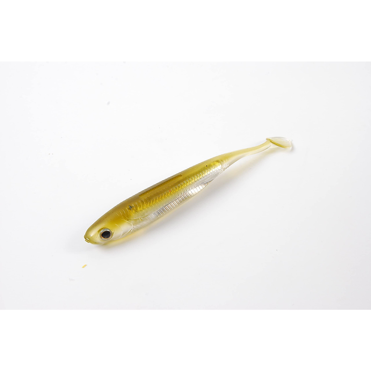 Papa.Jiang Soft Fishing Lure, Artificial Lure Swimbaits, Wiggle Paddle Tail, Multiple Color Available, Saltwater/Freshwater (Light Brown, 3.9'')