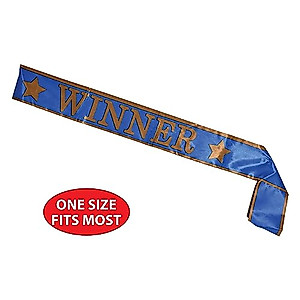 Winner Satin Sash Party Accessory (1 count) (1/Pkg)