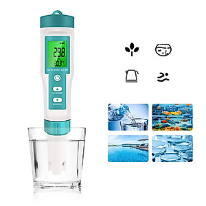 Water Quality Test Pen Portable Digital Water Quality Meter PH TDS Temperature EC Salinity SG ORP for Swimming Pool