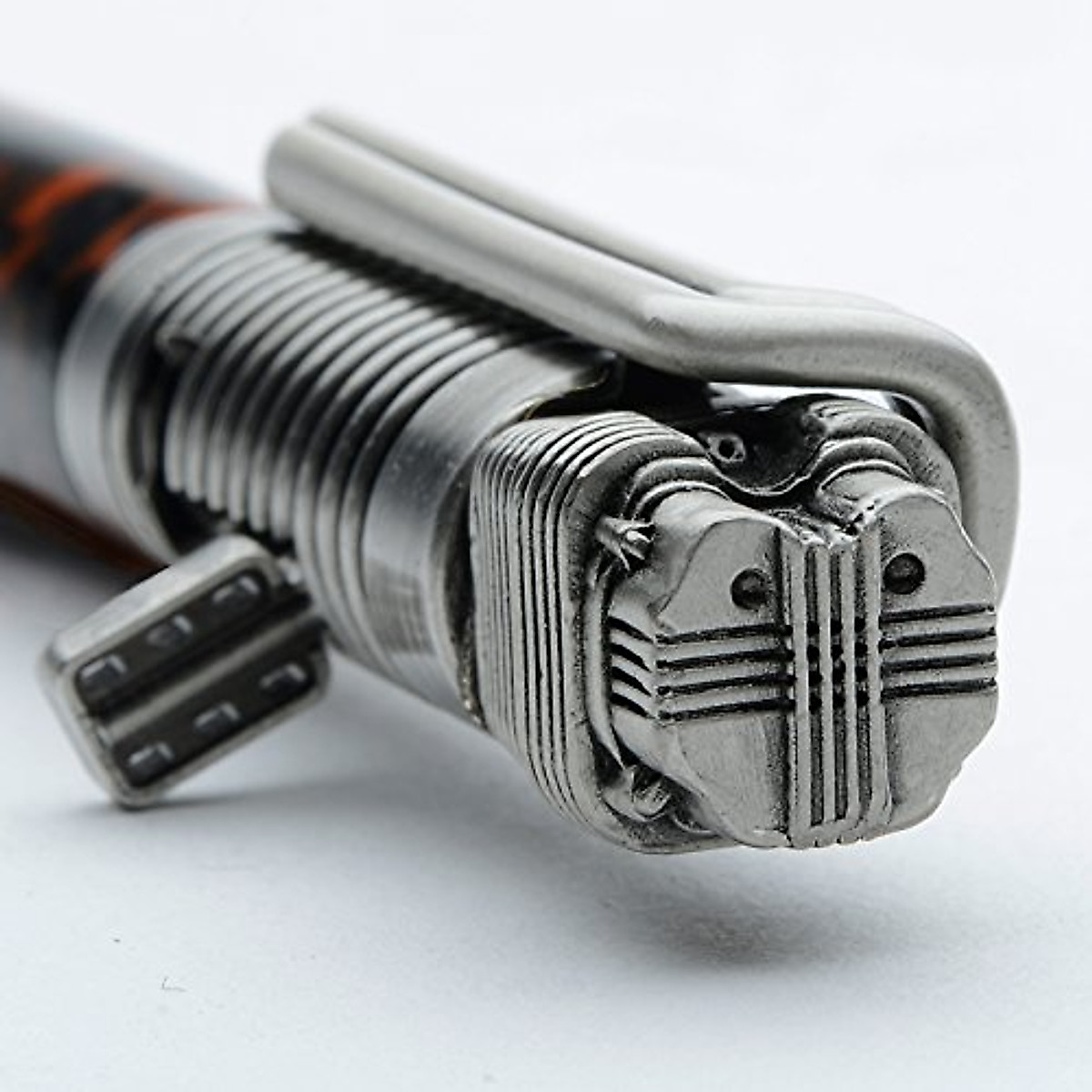 Penn State Industries PKMOTAP Motorcycle Kickstart Action Ballpoint Pen Kit Woodturning Project (1, Antique Pewter)