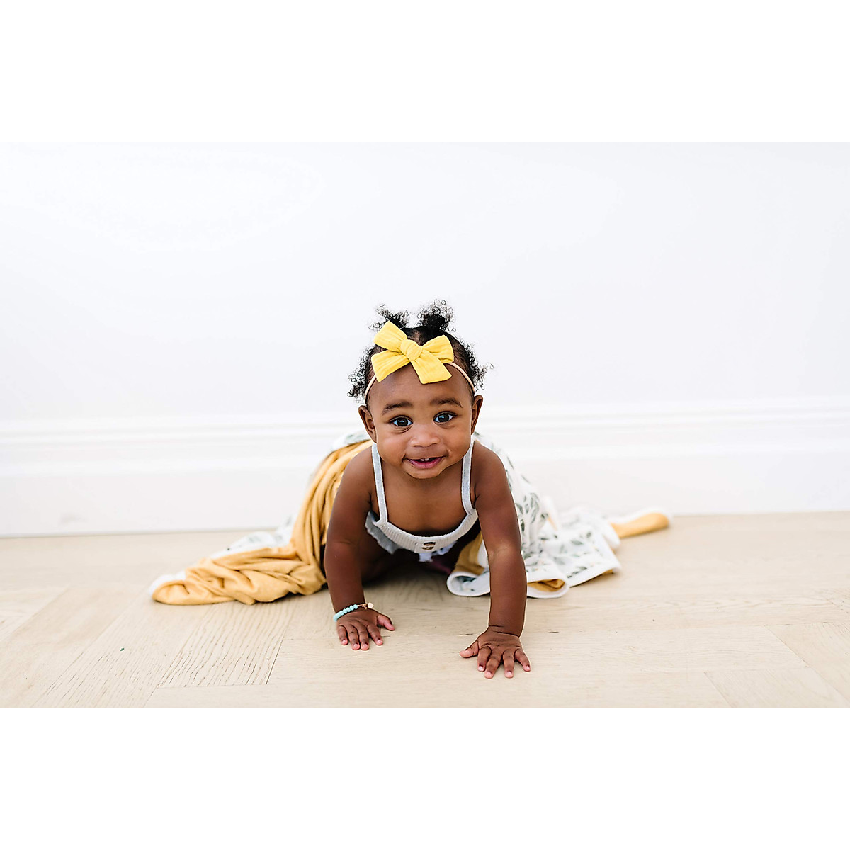 Copper Pearl Three-Layer Baby Blanket: Soft Baby Quilts for Boys and Girls | Breathable, Cozy, Toddler Blanket | Baby Quilt for Newborns | 46x46 Premium Polyester/Rayon | Fern