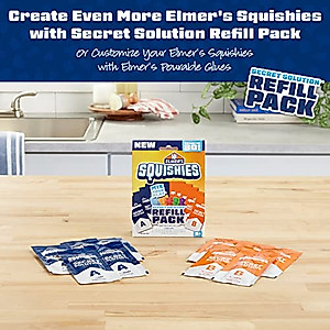 Elmer’s Squishies Kids’ Activity Kit, DIY Squishy Toy Kit Creates 2 Mystery Characters, 12 Piece Kit