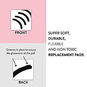 Black Eyelash Curler Refills (24-Pack) Replacement Pads | Eye Lash and Cosmetic Accessory | Create Permanent Curls and Intense Lashes | Universal Fit for Standard Curlers