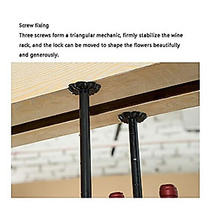 WXXGY Bar Cup Holder Wine Glass Holder Ktv Goblet Upside Down Creative Hanging Wine Glass Holder Wine Rack Wine Holder/Black/100X25Cm