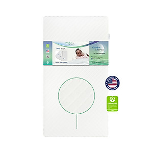 Evolur Comfort Lite Plus Fiber Crib & Toddler Mattress, Greenguard Gold Certified