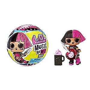 L.O.L. Surprise! Remix Rock Dolls Lil Sisters with 7 Surprises Including Instrument - Collectible Doll Toy, Gift for Kids, Toys for Girls and Boys Ages 4 5 6 7+ Years Old, Multi color
