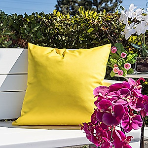 Homey COZY 7H5240-June Accent Pillow, 2 Pack, Yellow 2 Count