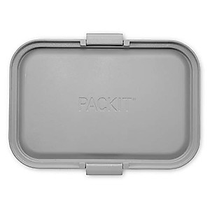 PackIt Mod Lunch Bento Food Storage Container, Steel Gray