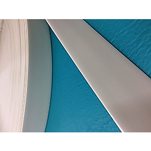 White 2" Wide 20' Length Chair Vinyl Strap Strapping for Patio Lawn Garden Outdoor Furniture Matte Finish Color …