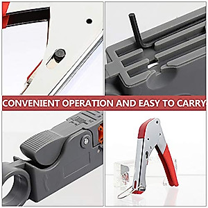 2 Pcs Coax Cable Crimper Coaxial Compression Tool Kit Wire Stripper Hand Tool