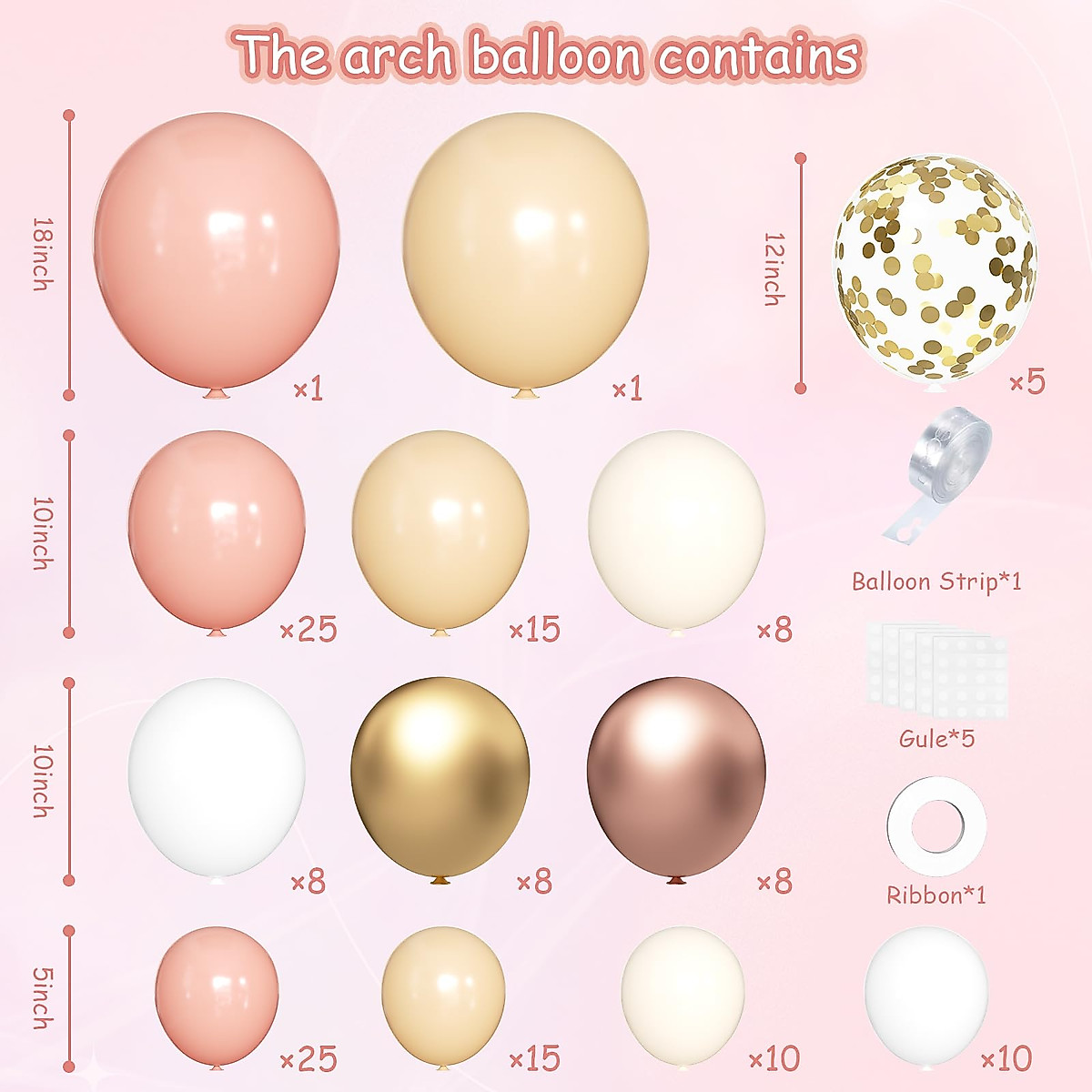 139pcs Blush Pink Balloons Garland Arch Kit rose gold balloon Retro Dusty Pink Pastel Orange baby shower decorations wedding decorations bridal shower decorationsBirthday decoration