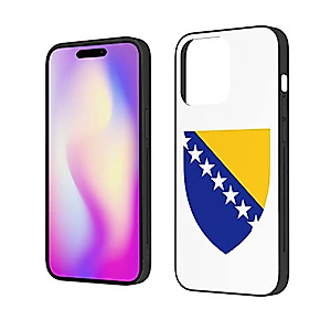 Coat of Arms of Bosnia and Herzegovina iPhone 14 Pro Max Phone Case, You Can DIY On A Variety of Patterns White