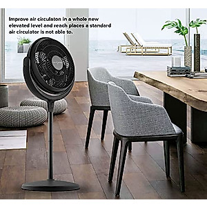 Air Monster 12 Inch Power Stand Fan and Floor Fan, Room Fan, Turbo fan, Air Circulator Fan, 3 Speed Settings, High Velocity, Adjustable Tilt, Black