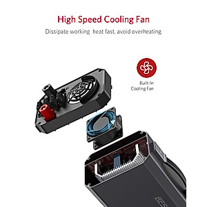 BESTEK 1000W Pure Sine Wave Power Inverter DC 12V to 110V AC Car Inverter with Digital LCD Display 4.2A Dual USB Charging Ports