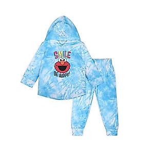Sesame Street Elmo Girls Hoodie and Pants Set for Infant and Toddler