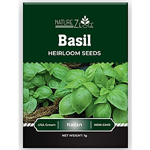 5 Herb Seeds Variety Kit, Oregano, Cilantro, Parsley, Basil, Chives