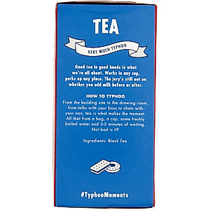 Typhoo Tea: 80 Authentic English Tea bags Individually Wrapped, Black Tea Bags, British Black Tea, British Blend, English Breakfast Tea, Kosher for Passover