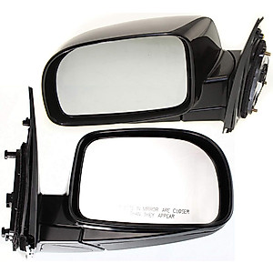Kool Vue Left & Right Power Heated Door Mirrors Compatible With Hyundai Santa Fe 2007-2012 Paintable Pair
