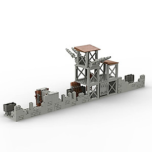 YEIBOBO ! DIY Military Series Building Bricks Model Set, Simulation Military War Scene Equipment Accessories for Kids 6+ (Military Base-267pcs)