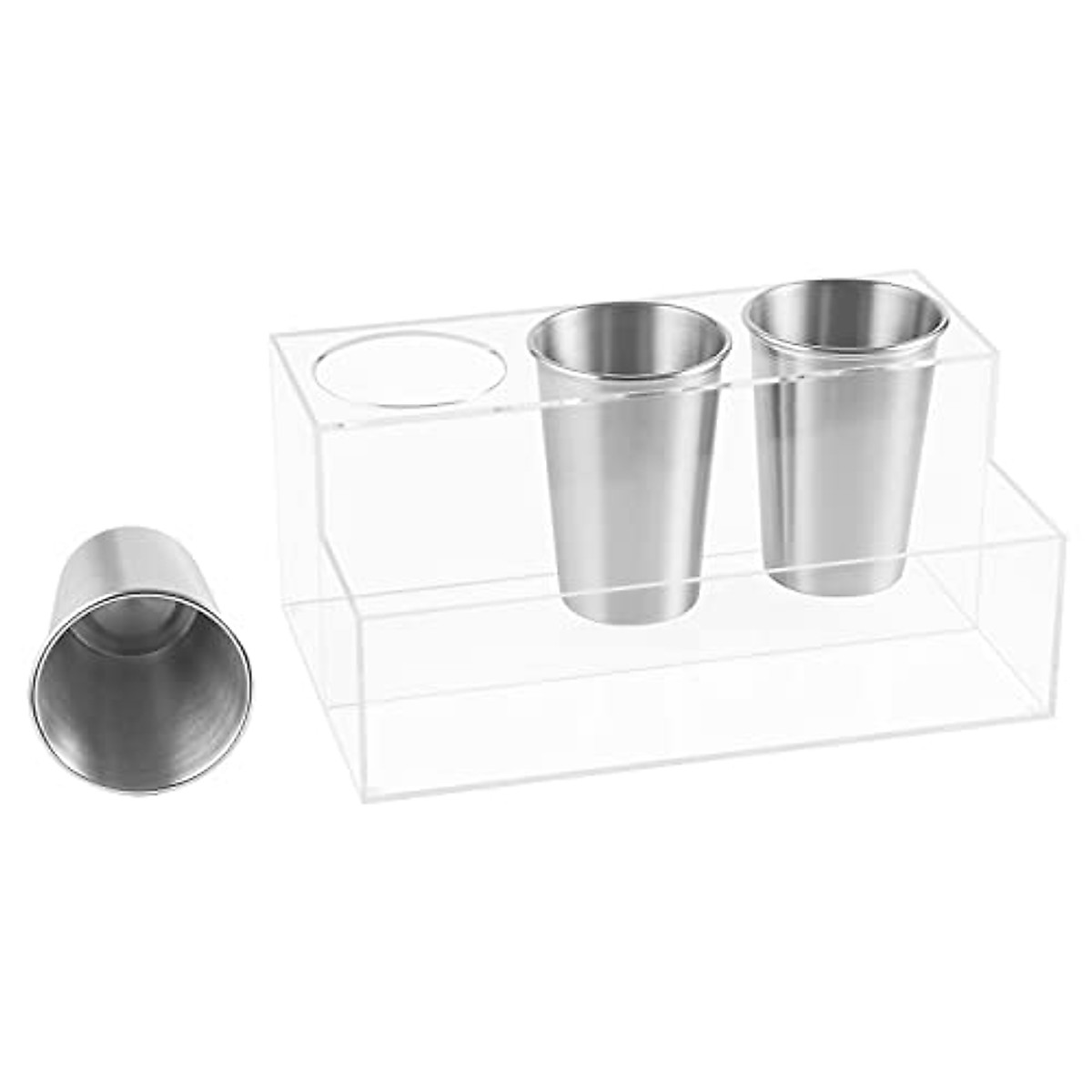 KAITELA Clear Acrylic Hair Tool Organizer, Blow Dryer Hot Tools Holder, Bathroom Vanity Countertop Storage Stand for Makeup, Curling Iron, Flat Iron, Blower