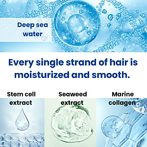 8 THE THALASSO Smooth Series: Normal to Oily Hair Conditioner, Unique Thalasso Stem Cells with Deep Sea Water & Marine Collagen, Chemical-Free, Moisturizing & Smoothing, 475mL /16.06 fl oz