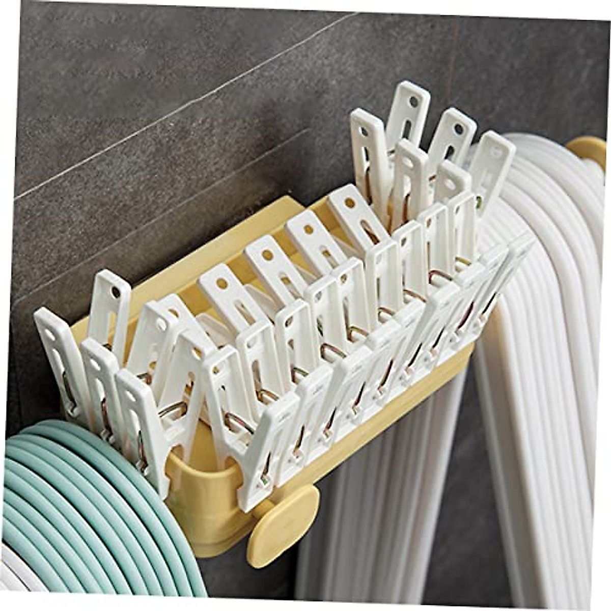 Veemoon Hanger Storage Rack Foldable Garment Rack Multipurpose Hanger Clothes Organizer Rack Hanger Holder Rack Retail Display Rack Hanger Stacker Clothes Hanger Storage Rack Pp Shelf 1pc