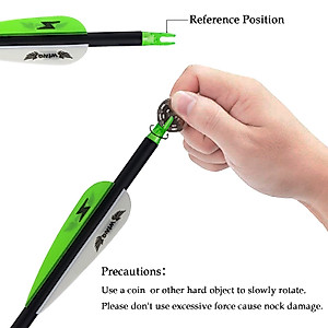 31inch Carbon Arrow Archery Targeting Practice Hunting Arrows for Compound & Recurve Bow with Removable Tips(Pack of 12) (Green White)