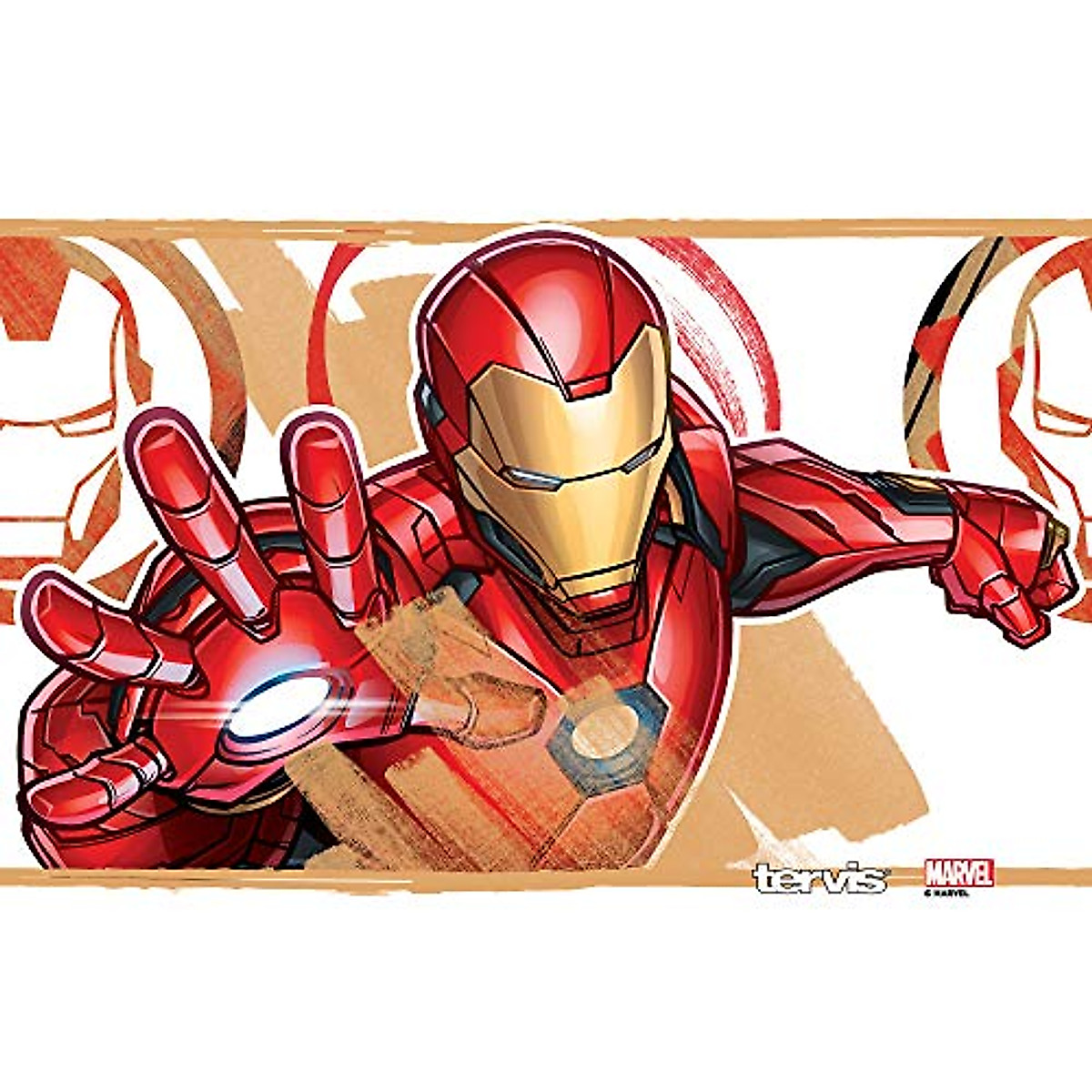 Tervis Marvel - Iron Man Triple Walled Insulated Tumbler Cup Keeps Drinks Cold & Hot, 20oz - Stainless Steel, Iconic