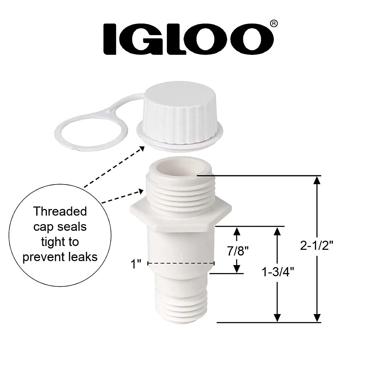 Igloo Replacement Threaded Drain Plug