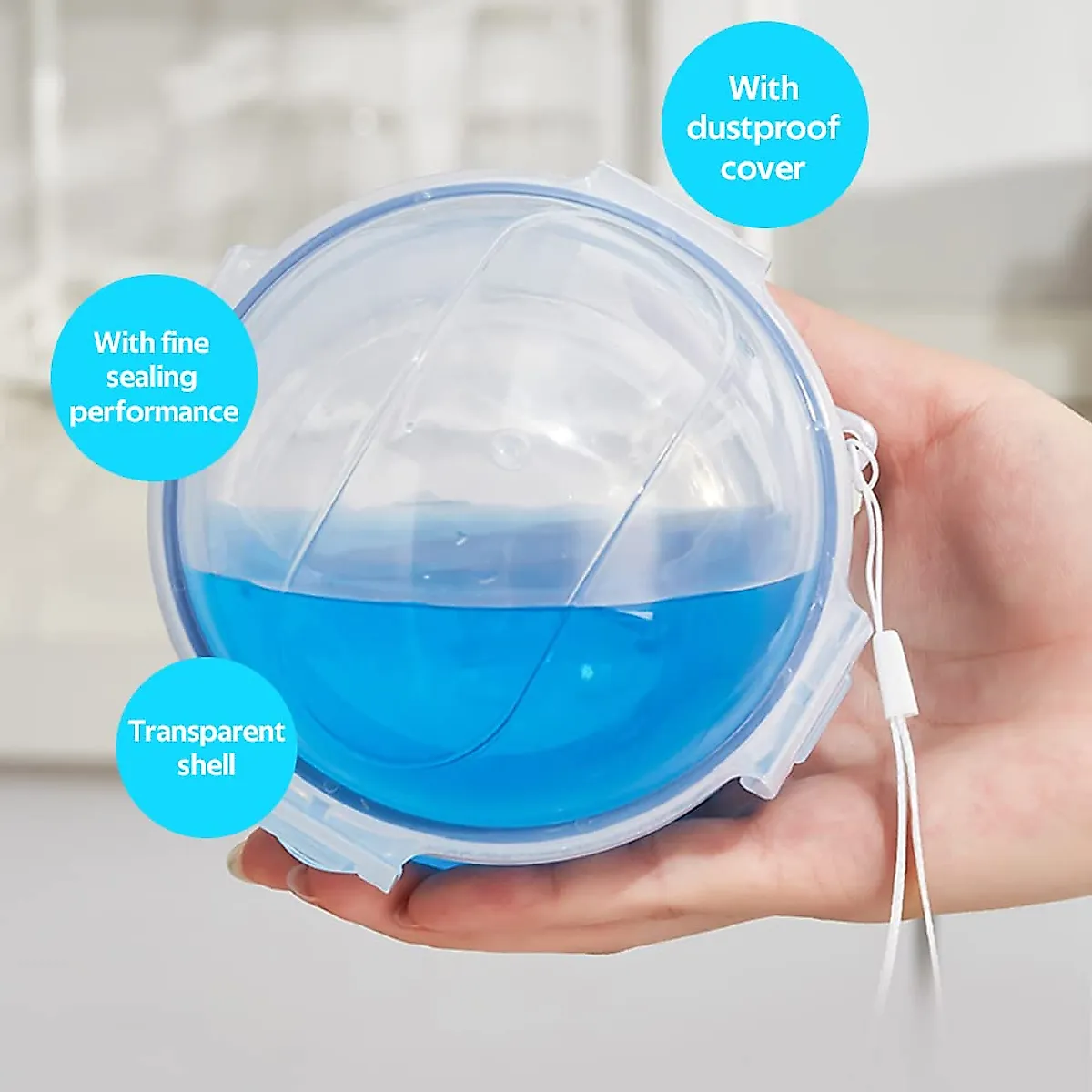 EMVANV 2 PCs Small Fruit & Vegetable Storage Containers With Lid, Onion & Tomato Lemon Apple Produce Saver Holder, Portable Savers, Transparent