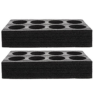 ULTECHNOVO 2pcs Milk Tea Cup Holder Foam Coffee Cups Multi-Hole Cup Holders Foam Take Out Cup Holder Cupholders for Your Car Beverage Packing Rack Cup Stand Porous Pearl Cotton Epe re-usable