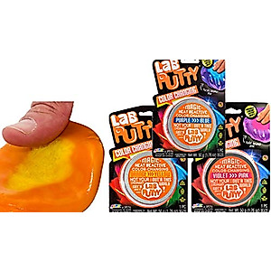 Lab Putty-Color Changing Putty (3 Putty Assorted) by JA-RU. Heat Sensitive Slime Fidget Toys for Kids and Adults. Stress Therapy Putty Sensory Slime. Silly Crazy Color Changing Toys. 9576-3p