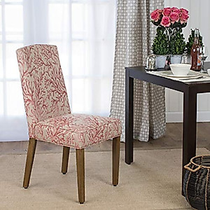 HomePop Parsons Classic Dining-Chairs, Single Pack, Coral