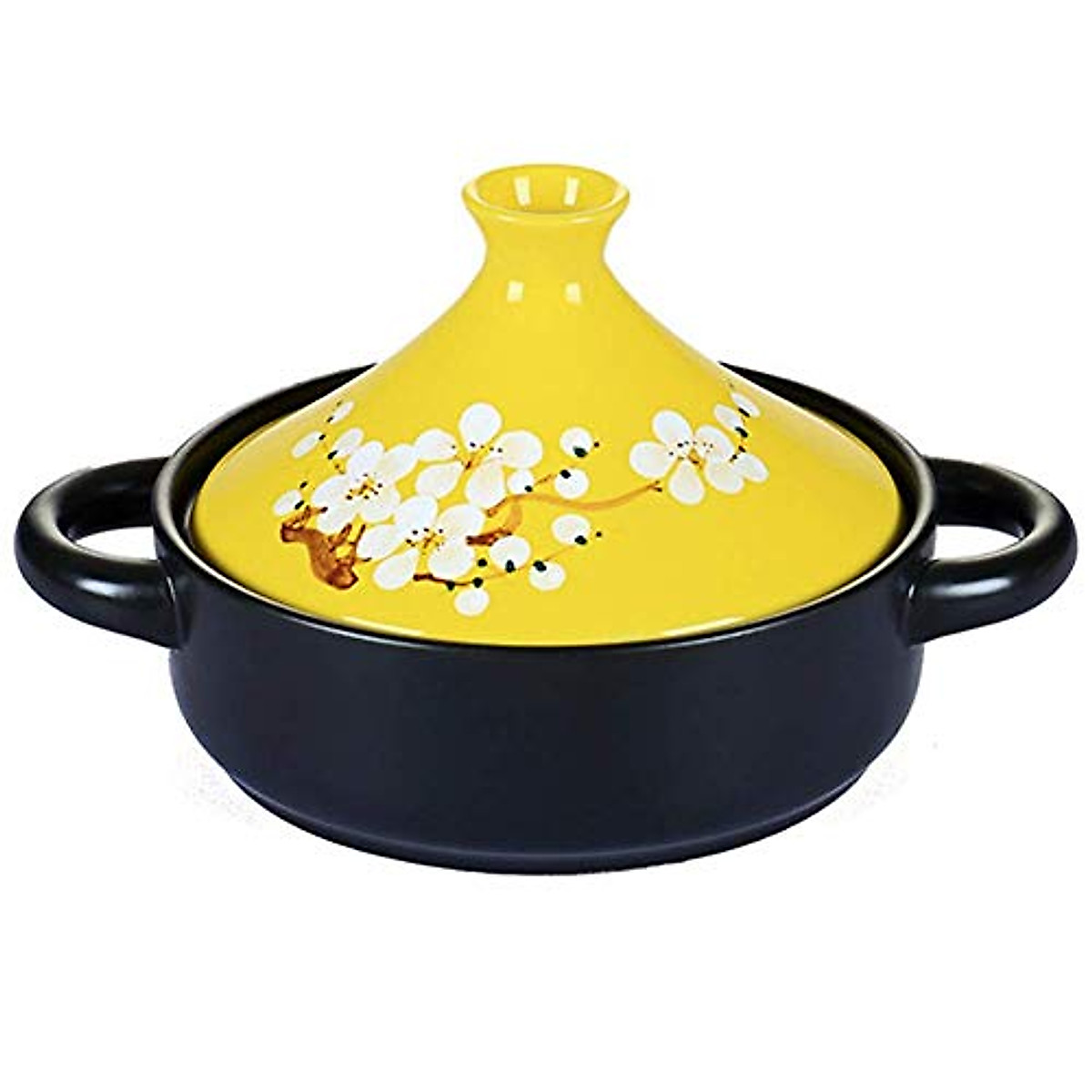 Casserole Dish ZYF Cooking Tagine Pot, 20Cm Tagine Pot Cookware Casserole Pots with Lids Medium Simple Cooking Tagine Lead Free for Home Kitchen 1.5L