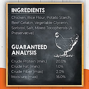 Canine Naturals Chicken Recipe Chew - Rawhide Free Dog Treats - Made From USA Raised Chicken - All-Natural and Easily Digestible - 10 Pack of 5 Inch Stick