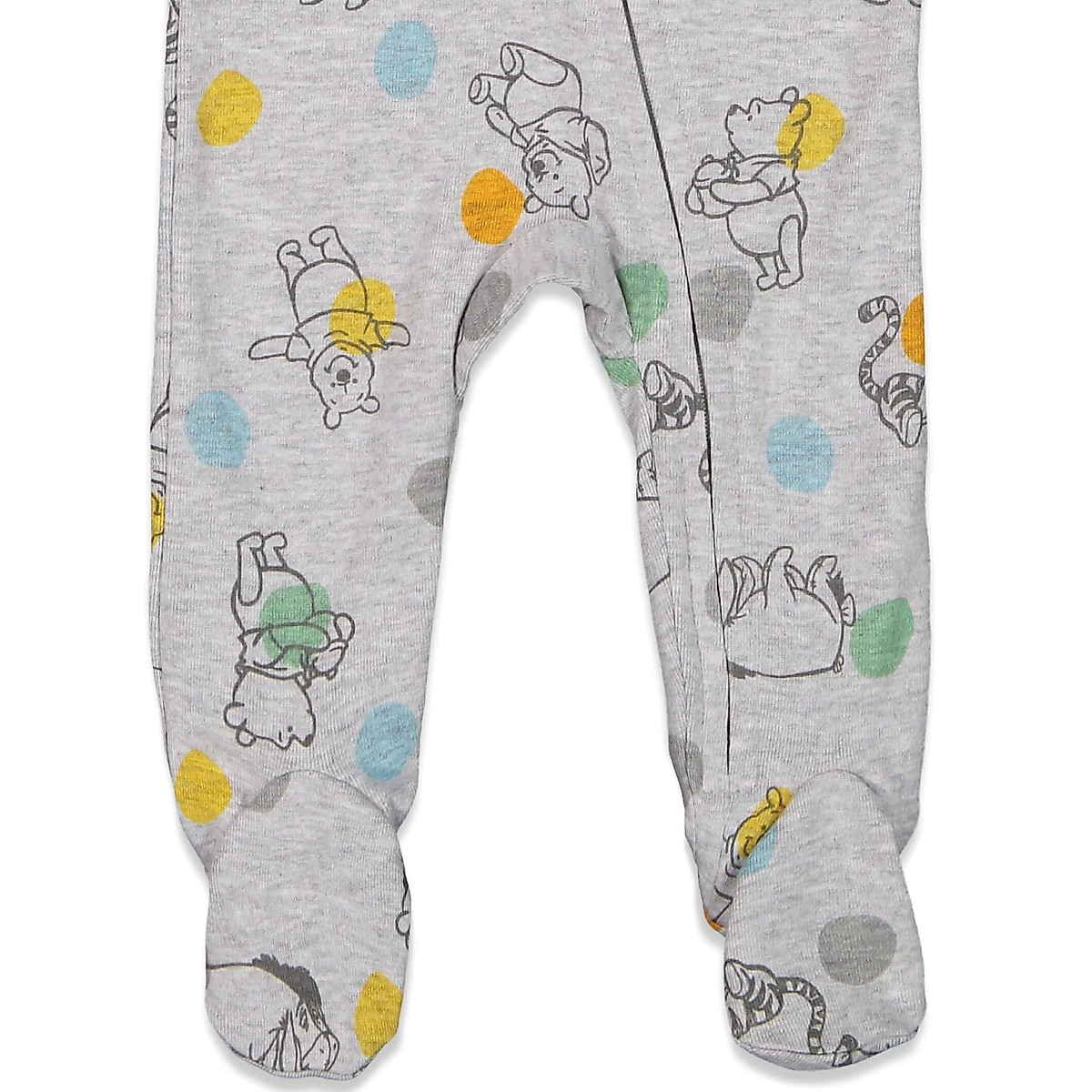 Disney Winnie The Pooh Newborn Baby Boys 2 Pack Zip Up Sleep N' Play Baby Coveralls 0-3 Months