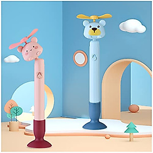 Honiha Mini Portable Fan, Personal Mini Handheld Fan, Replaceable Battery Small Pocket Fan, Adorable Cartoon Little Fan for Travel Indoor Outdoor, Summer Gift for Kids Girls Women Men, Blue